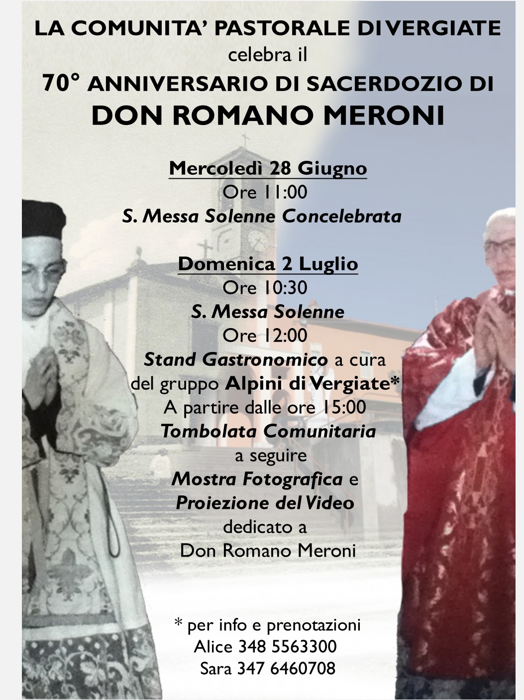 Don Romano Meroni: 70° Anniversario di Sacerdozio - varesepress.info